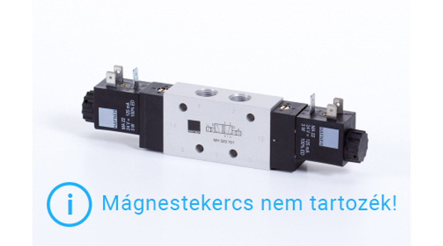 5/2-es elektromos vezérlésű szelep, bistabil - G1/4 - Bistabil ...
